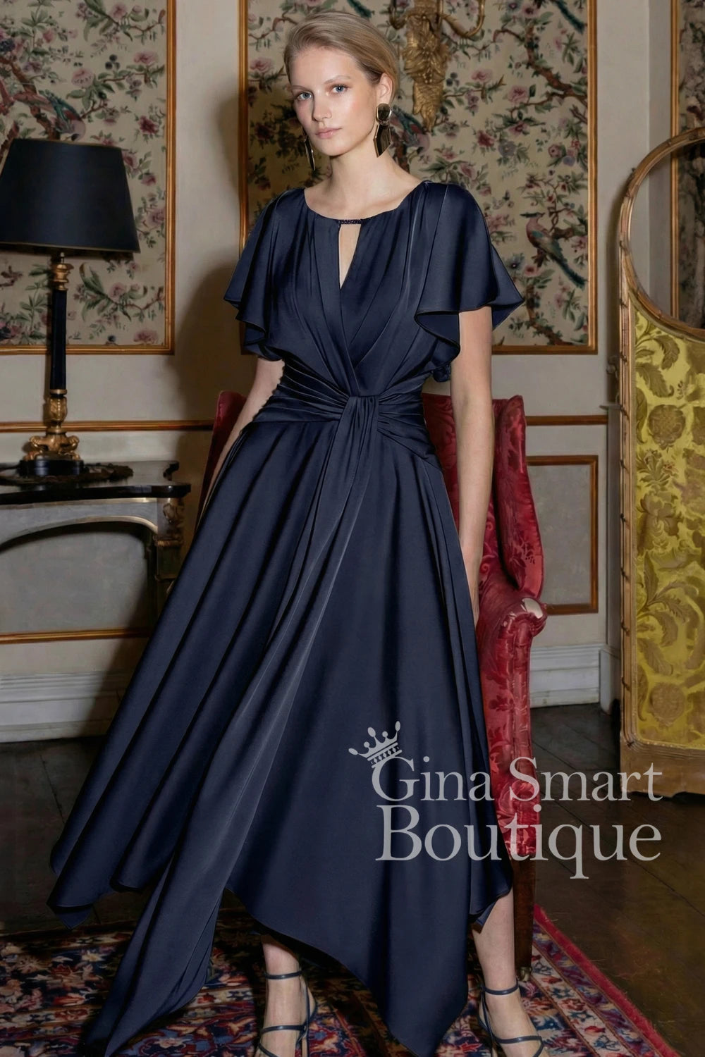Maisonel by Studio Ellis ME3003 Navy Dress – ginasmartboutique